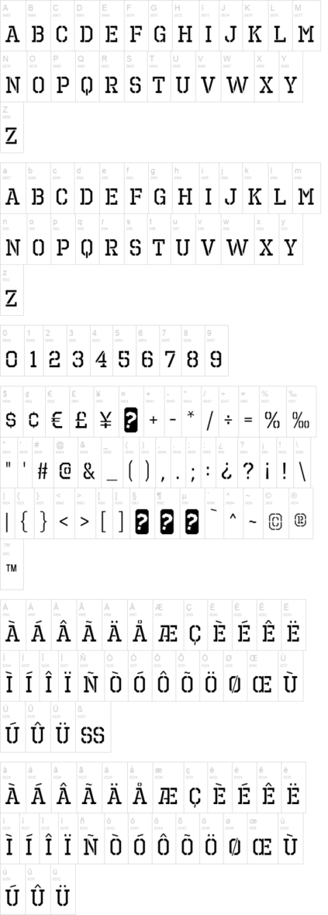 Octin Prison Free - Fonturi cu diacritice